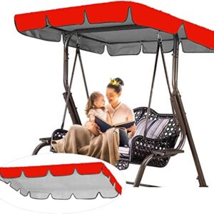 Swing Top Cover Replacement Canopy for Swing Seat Chair,Waterproof Garden Swing Chair Canopy Cover,Swing Hammock Cover Top for Garden Outdoor(Only Canopy Cover)