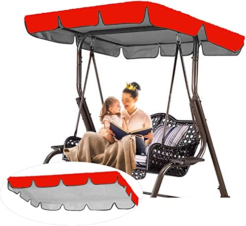 Swing Top Cover Replacement Canopy for Swing Seat Chair,Waterproof Garden Swing Chair Canopy Cover,Swing Hammock Cover Top for Garden Outdoor(Only Canopy Cover)