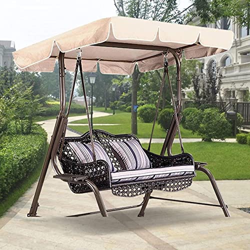 Swing Top Cover Replacement Canopy for Swing Seat Chair,Waterproof Garden Swing Chair Canopy Cover,Swing Hammock Cover Top for Garden Outdoor(Only Canopy Cover)