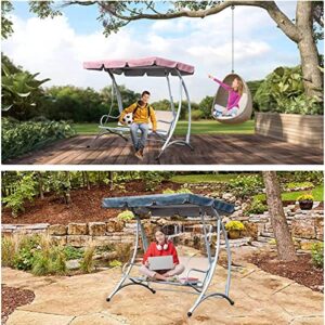 KFJZGZZ Garden Swing Replacement Canopy Cover,Replacement Canopy for Swing Seats,Patio Hammock Cover Top Waterproof Anti-UV Canopy Swing Covers 210D(Only Canopy Cover)