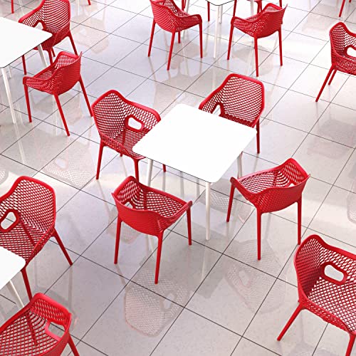 Air XL Resin Outdoor Arm Chair Red