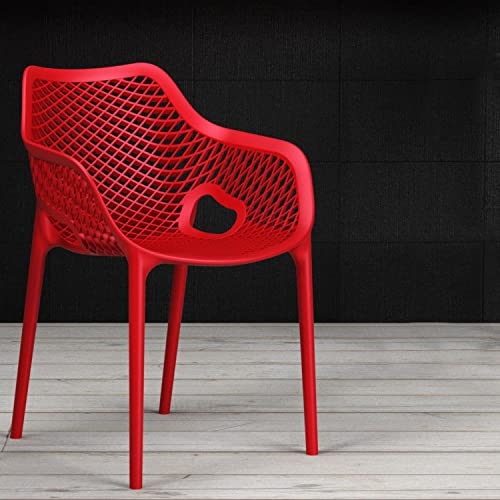 Air XL Resin Outdoor Arm Chair Red