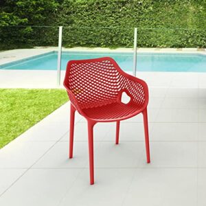 Air XL Resin Outdoor Arm Chair Red