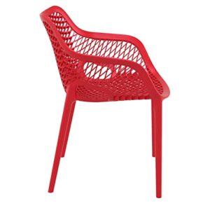 Air XL Resin Outdoor Arm Chair Red