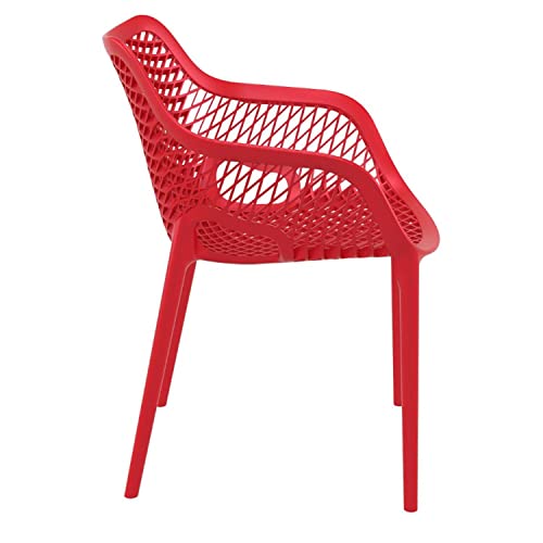 Air XL Resin Outdoor Arm Chair Red