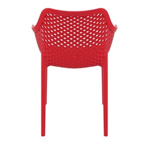 Air XL Resin Outdoor Arm Chair Red