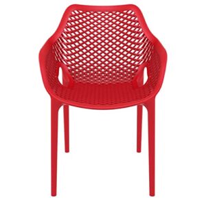 Air XL Resin Outdoor Arm Chair Red