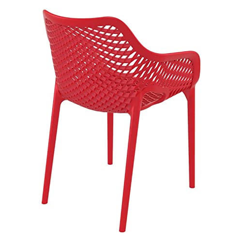 Air XL Resin Outdoor Arm Chair Red