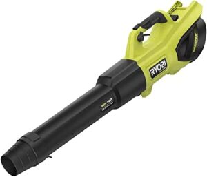 ryobi ry404013btl 40v hp brushless whisper series 155 mph 600 cfm cordless battery leaf blower (tool only) (renewed)