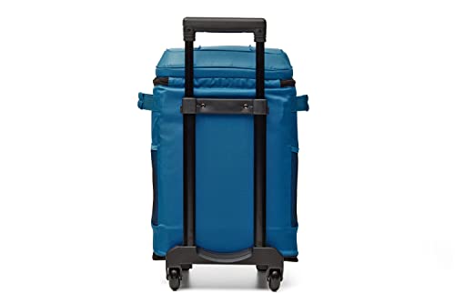 Coleman Chiller Series Insulated Portable Wheeled Soft Cooler, Leak-Proof 42 Can Capacity Cooler with Heavy Duty Wheels and Handle and Ice Retention