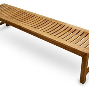 Douglas Nance Classic 5' Teak Backless Bench