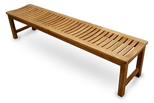 Douglas Nance Classic 5' Teak Backless Bench