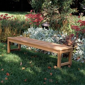 Douglas Nance Classic 5' Teak Backless Bench