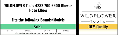 WILDFLOWER Tools 4282 700 6900 Blower Hose Elbow for BR 430, 500, 550, 600