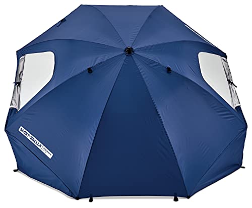 Sport-Brella Premiere UPF 50+ Umbrella Shelter for Sun and Rain Protection (8-Foot, Blue)