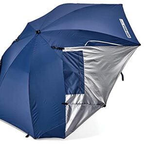 Sport-Brella Premiere UPF 50+ Umbrella Shelter for Sun and Rain Protection (8-Foot, Blue)