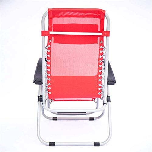 Lightweight Folding Deck Chair Zero Gravity Chair Lounge Chair Patio Recliner Folding Outdoor Adjustable Lawn Chair With Headrest Pillow One Size Sun Lounger Garden Chairs (Color, Size : One size)