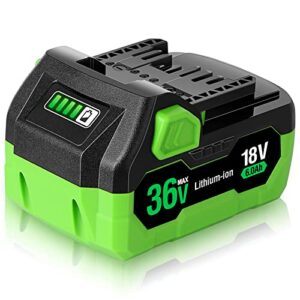 jialitt 36v/18v 6.0ah li-ion replacement for metabo hpt battery multivolt 36v/18v 371751m 372121m bsl36a18 bsl36b18 cordless power tools