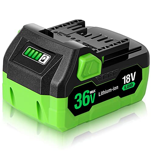 Jialitt 36V/18V 6.0Ah Li-Ion Replacement for Metabo HPT Battery MultiVolt 36V/18V 371751M 372121M BSL36A18 BSL36B18 Cordless Power Tools