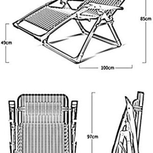 Lightweight Camping Chairs Garden Loungers Folding Chair Deck Chair Recliners,Zero-gravity-locked Terrace Outdoor Lounger Chair with Adjustable Home Chair，with Headrest Support 400lbs ( Color : C )