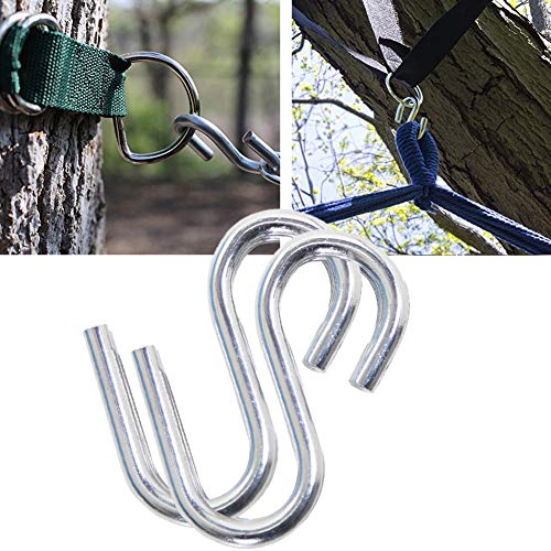 BNYTXV 2pcs Stainless Steel S Shape Hammock Hook for Hanging Art and Decorations