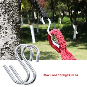 BNYTXV 2pcs Stainless Steel S Shape Hammock Hook for Hanging Art and Decorations