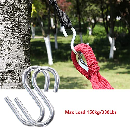 BNYTXV 2pcs Stainless Steel S Shape Hammock Hook for Hanging Art and Decorations