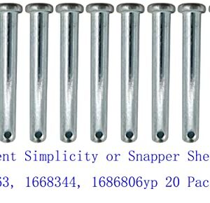 Replacement Simplicity or Snapper Shear Pins for 703063, 1668344, 1686806yp 20 Pack