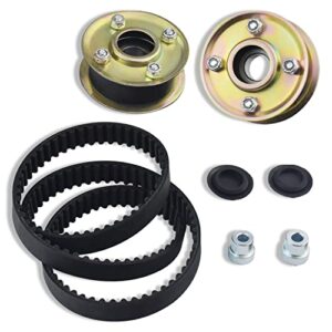 131-4509 125-2532 mower idler pulley & 120-3335 belt kit for toro 30″ deck timemaster tractors 126-0316, 131-4506, 131-4529, 121-5763, fits model 20199, 20200, 20975, 20977, 20978, 21199, 21200.etc.