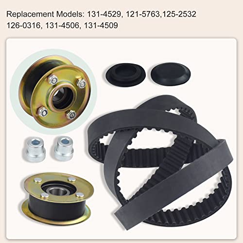 131-4509 125-2532 Mower Idler Pulley & 120-3335 Belt Kit for Toro 30" Deck TimeMaster Tractors 126-0316, 131-4506, 131-4529, 121-5763, Fits Model 20199, 20200, 20975, 20977, 20978, 21199, 21200.etc.