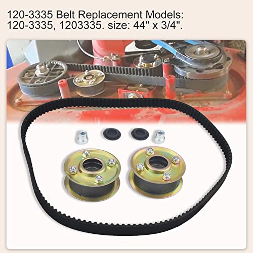 131-4509 125-2532 Mower Idler Pulley & 120-3335 Belt Kit for Toro 30" Deck TimeMaster Tractors 126-0316, 131-4506, 131-4529, 121-5763, Fits Model 20199, 20200, 20975, 20977, 20978, 21199, 21200.etc.