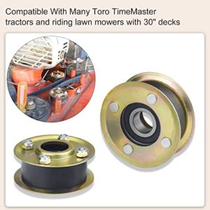 131-4509 125-2532 Mower Idler Pulley & 120-3335 Belt Kit for Toro 30" Deck TimeMaster Tractors 126-0316, 131-4506, 131-4529, 121-5763, Fits Model 20199, 20200, 20975, 20977, 20978, 21199, 21200.etc.