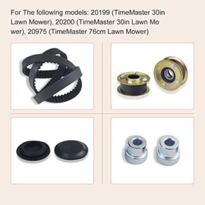 131-4509 125-2532 Mower Idler Pulley & 120-3335 Belt Kit for Toro 30" Deck TimeMaster Tractors 126-0316, 131-4506, 131-4529, 121-5763, Fits Model 20199, 20200, 20975, 20977, 20978, 21199, 21200.etc.