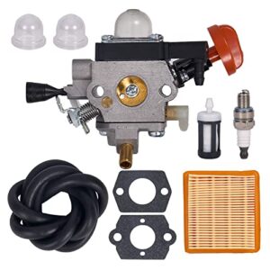 mikatesi 4180-120-0615 fs91 carburetor for stihl fs91 fs91r fs111 fs89 ht102 ht103 fc91 fc96 km91 km91r km111 fc111 brushcutter trimmer carb – with air filter kit