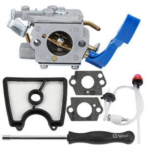 heycarb 125b carburetor for husqvarna 125bx 125bvx leaf blower replace zama c1q-w37 carb 590460102 581798001 545081811 545112101 with air filter fuel line kit