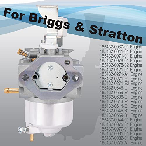 715670 Carburetor for Briggs and Stratton 185432-0271-E1 Carburetor Replace 715671 715668 185432-715670 Carb with Gaskets