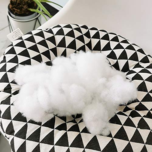 vctops Bohemian Soft Round Chair Pad Garden Patio Home Kitchen Office Seat Cushion Black White Diameter 16"