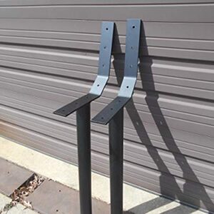 Roudebush Company Park Bench Frames-Permanent Post