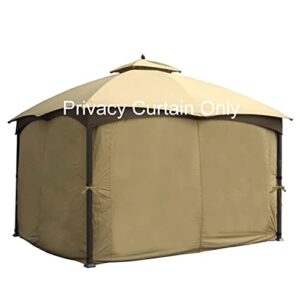 10′ x 12′ gazebo privacy curtain set for #gf-12s004b-1 by abccanopy