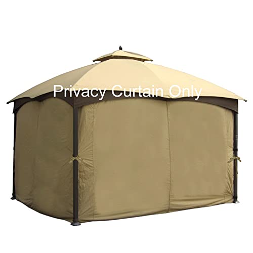 10' x 12' Gazebo Privacy Curtain Set for #GF-12S004B-1 by ABCCANOPY