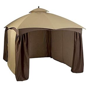 10' x 12' Gazebo Privacy Curtain Set for #GF-12S004B-1 by ABCCANOPY