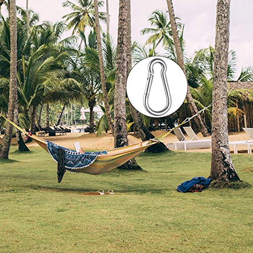 FANKUTOYS Hanging Swing Chair Chain Kit, 2 Set Stainless Steel Hardware Heavy Duty Porch Swing Hammock Chain Kit Hanging Hooks for Hammock, Rope, Tire, Tree Swings