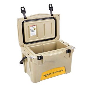 AmazonCommercial Rotomolded Cooler, 20 Quart, Tan