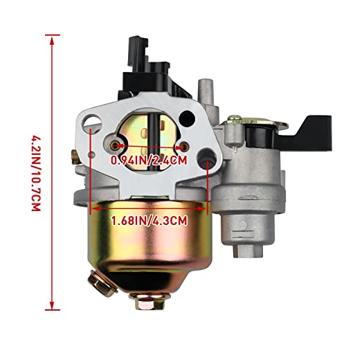 GX160 GX200 Carburetor for Honda GX140 GX168 GX200 5.5HP 6.5HP Engine Carb with Air Filter Kit Replace# 16100-ZH8-W61 16100-ZH8-W51 16100-ZE1-825 6100-ZE1-814