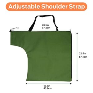 Leaf Blower Bag，Leaf Blower Shoulder Bag with Zipper and Shoulder Strap，Compatible with Blower - Mulcher - Yard Vacuum