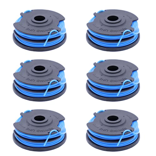 Woopeey AC41RL3 Autofeed Dual .065” 27ft Blue Replacement Line and Spool Fit for Homelite Electric String Trimmers UT41112 UT41121 UT41120 UT41113 UT41122 UT41112B (6 Pack)