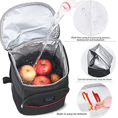 Dawnjaccee Insulated Cooler Backpack Large Capacity Lunch Backpack with Cooler Waterproof Suitable for Picnic, Hiking, Beach, Camping,Fishing, Day Trip or Lunch from