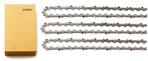 tallox 3 pack 18″ chainsaw chains 3/8 lp .050″ 62 drive links fits craftsman, homelite, poulan, oregon s62