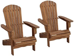 teal island designs cape cod natural wood adirondack chairs set of 2