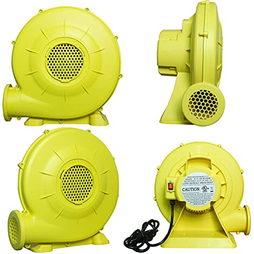 WGIA 950w(1.25HP) Blower for Inflatable Bounce House, Commercial Electric Pump Fan for Inflatable Water Slides & Screen Movie, Quick Blow Up, Air Blower for Inflatables（UL Certification）